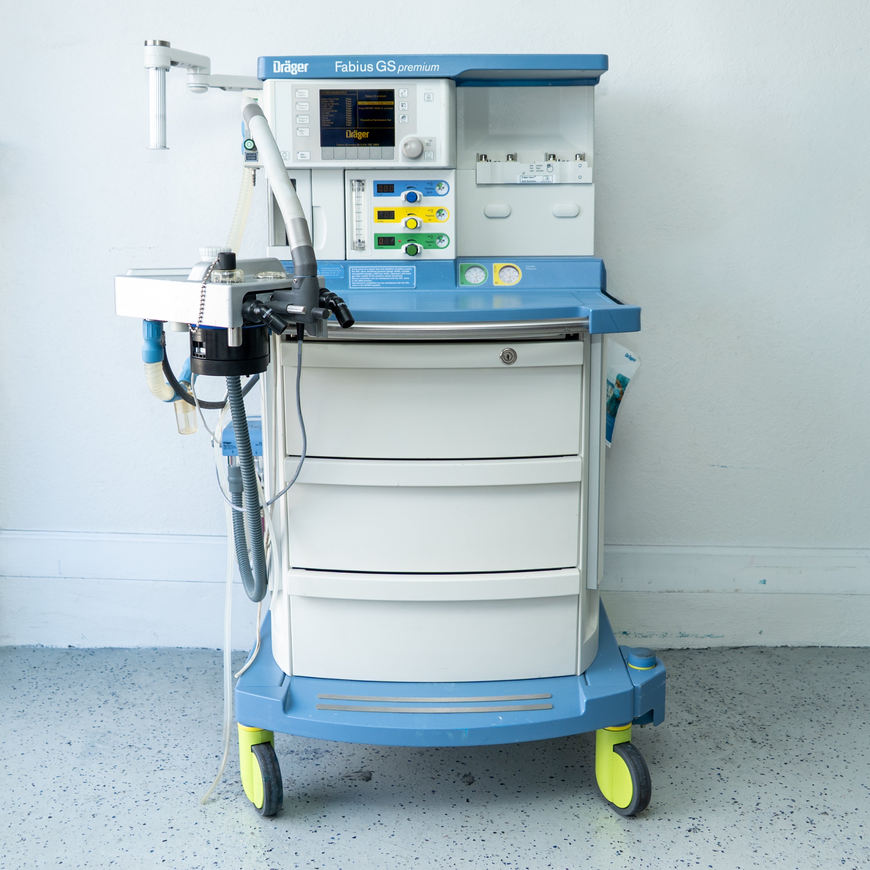 Draeger Fabius GS Premium Anesthesia Machine 8607000-59 SW 3.37b ASFE0 ...