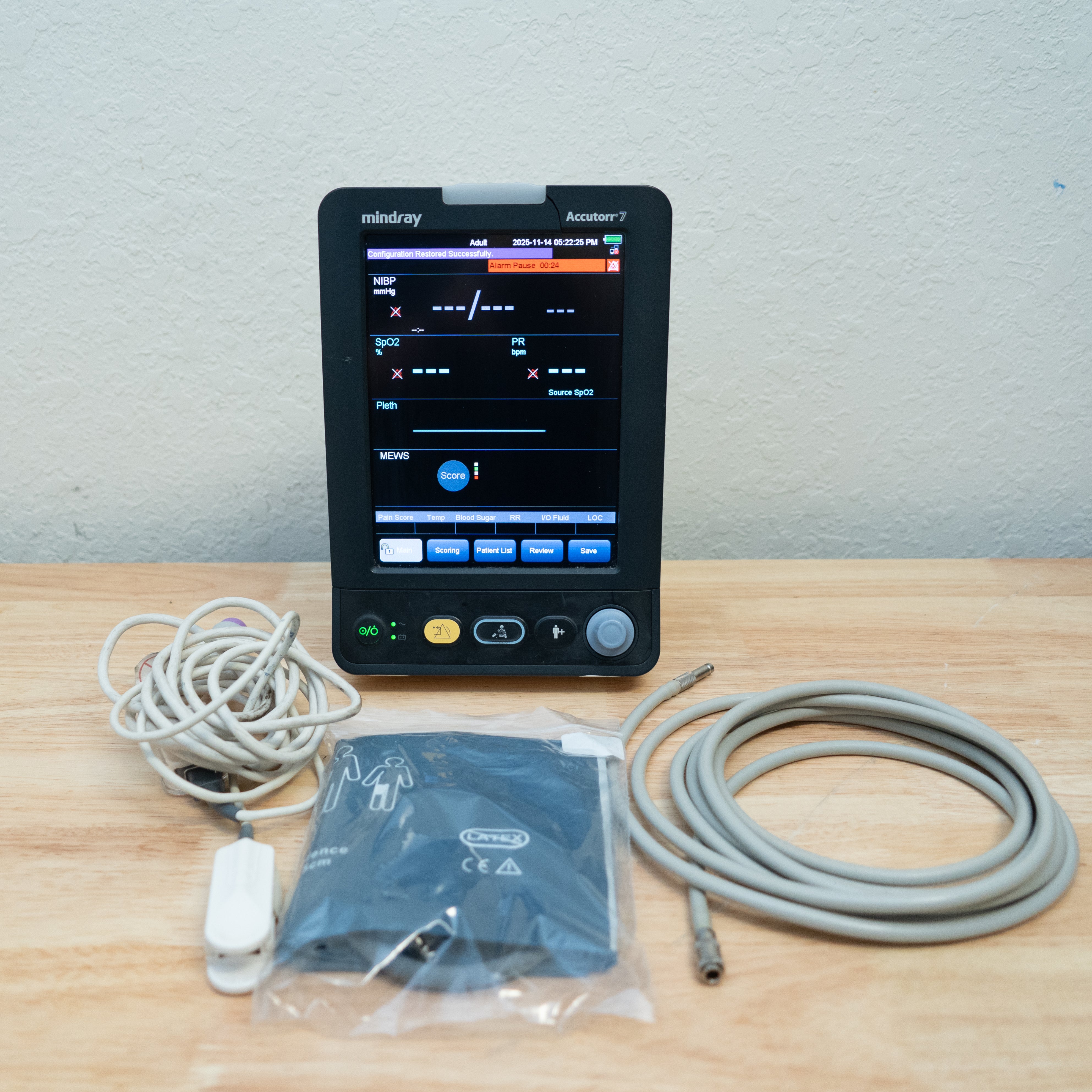 Mindray Accutorr 7 Vital Signs Monitor w accessories HB-74013015 ...